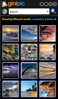 Ginipic – Search for images on multiple sites from your desktop